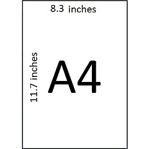 A4 Size Printer Paper - Bright White Opaque - Pro Quality - 90 gsm / 24 lb (100 Sheets)