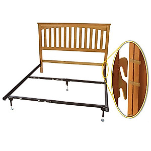 kilofly 4 pc Wooden Bed Frame Bracket Headboard Footboard #10 Hook Plate