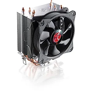 RAIJINTEK AIDOS II CPU Air Cooler with 10025 PWM Fan, 4 Copper Direct Contact Heat Pipes for Intel LGA 115x/AMD AM4