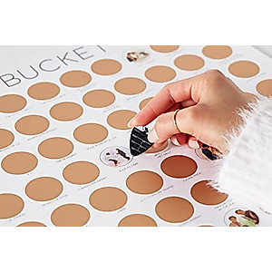 100 Movies Scratch Off Poster Bucket List - Top Films of All Time - Includes 12 Unique Sagas - Must See Movies - Gift for Movie Lovers - 16.5" x 23.4" - Gifts for Him, Gifts for the Couple