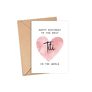 Happy Birthday To The Best Titi In The World Card - Titi Birthday Card - Titi Card - Mother's Day Gift - Happy Birthday Card Happy Birthday Mom