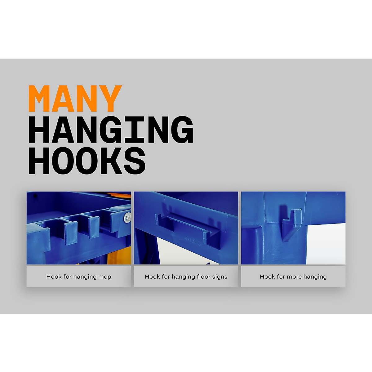 Commercial Housekeeping Janitorial cart with Vinyl Bag AF08170 Blue