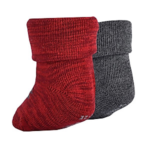 Under Armour Baby Boys Knit Bootie Sock, Black, 0-6 Months