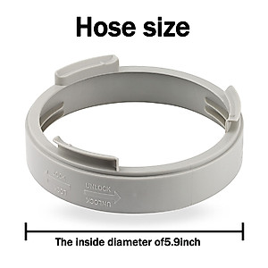 Portable Air Conditioner Exhaust Hose Connector, Round Tube Conditioner Adapter Exhaust Duct Vent Kit (white)