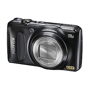 FUJIFILM FinePix Digital Camera F300EXR (Black) F FX-F300EXR B 12MP CCD 15x Optical Zoom Wide angle24mm 3.0-inch Display - International Version