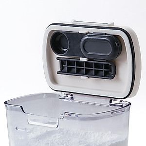 Progressive International Prepworks ProKeeper 2- Piece Kitchen Clear Food Baker's Kitchen Storage Organization Canister Set (Powdered Sugar 1.4-Quart)