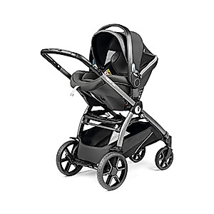 Peg Perego Ypsi Travel System - Includes Ypsi Lightweight Reversible Stroller and Primo Viaggio 4-35 Nido Infant Car Seat - Made in Italy - Atmosphere (Grey)