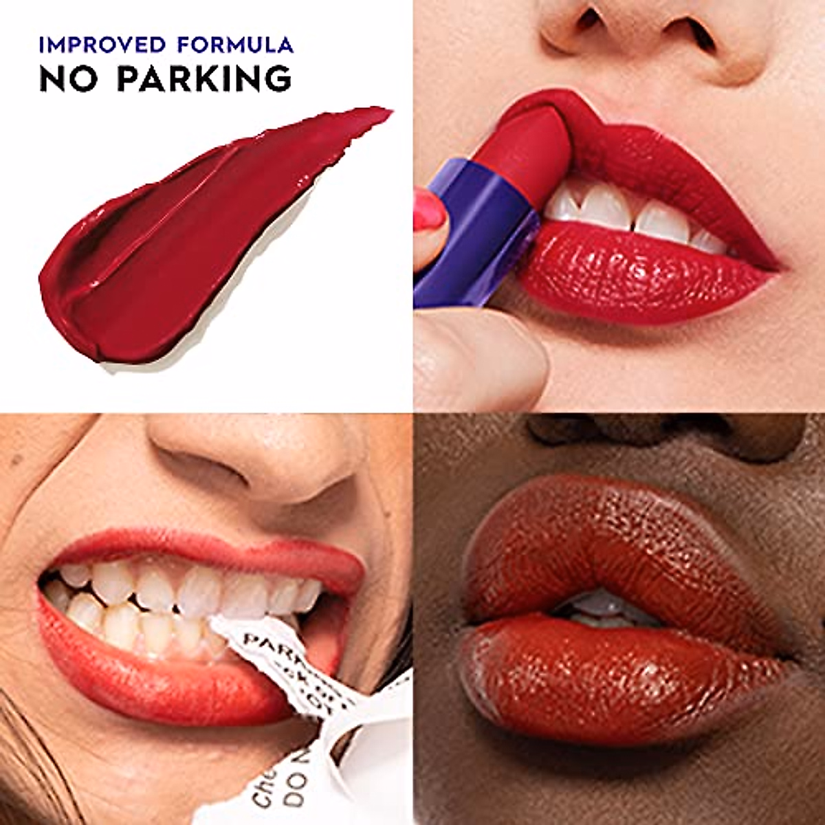 URBAN DECAY Vice Hydrating Lipstick (No Parking - Deep Blue Red - Cream Finish), Creamy Formula, Moisturizing Lip Color with Aloe Vera & Avocado Oil, Vegan, Cruelty-free - 0.11 oz