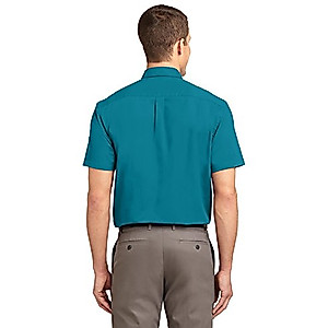 Port Authority Men's Tall Short Sleeve Easy Care Shirt LT Teal Green