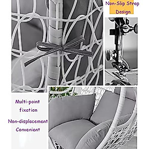Elero Swing Egg Chair Cushion Hanging Basket Chair Cushion Hanging Basket Seat Cushion Hanging Egg Chair Cushion Black