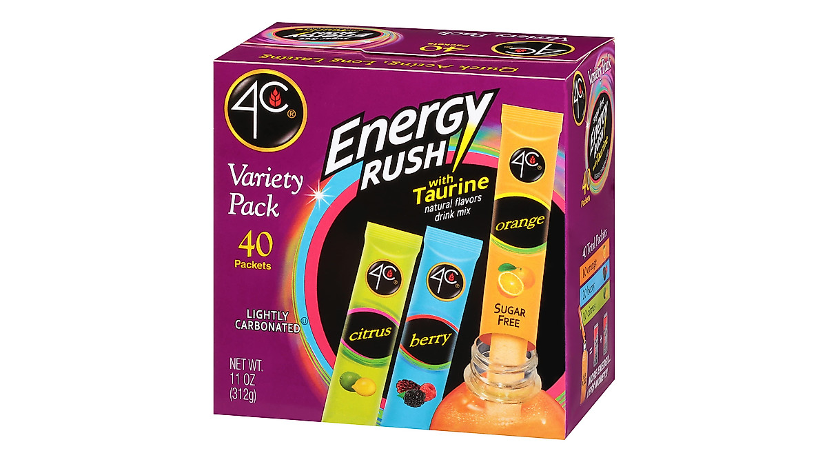 4C Energy Rush Stix – On-the-Go Flavor Pack – 40 Count