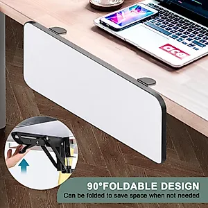 Nillcs Ergonomics Desk Extender Tray,20.4"x9.8" Large Size Foldable Keyboard Tray,Computer Table Extension Arm, Armrest Support for Home and Office