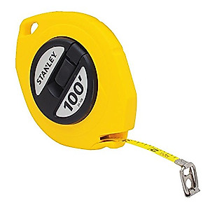 STANLEY Tape Measure, 3/8-Inch Graduations, 100-Foot, Yellow (34-106)