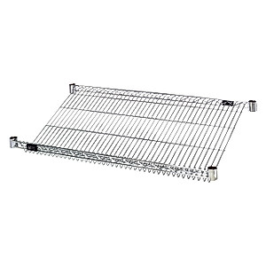 FSE Quantum 1848SL Wire Shelf, Slanted, 48"W x 18"D, Chrome Plated Finish, NSF