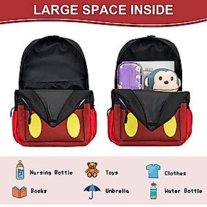 Grandess Kids Backpack, Cute School Backpacks for Girls Boys Elementary Students, Lightweight Toddler Preschool Backpack Kindergarten, Waterproof Kids' Backpack with Adjustable Padded Straps
