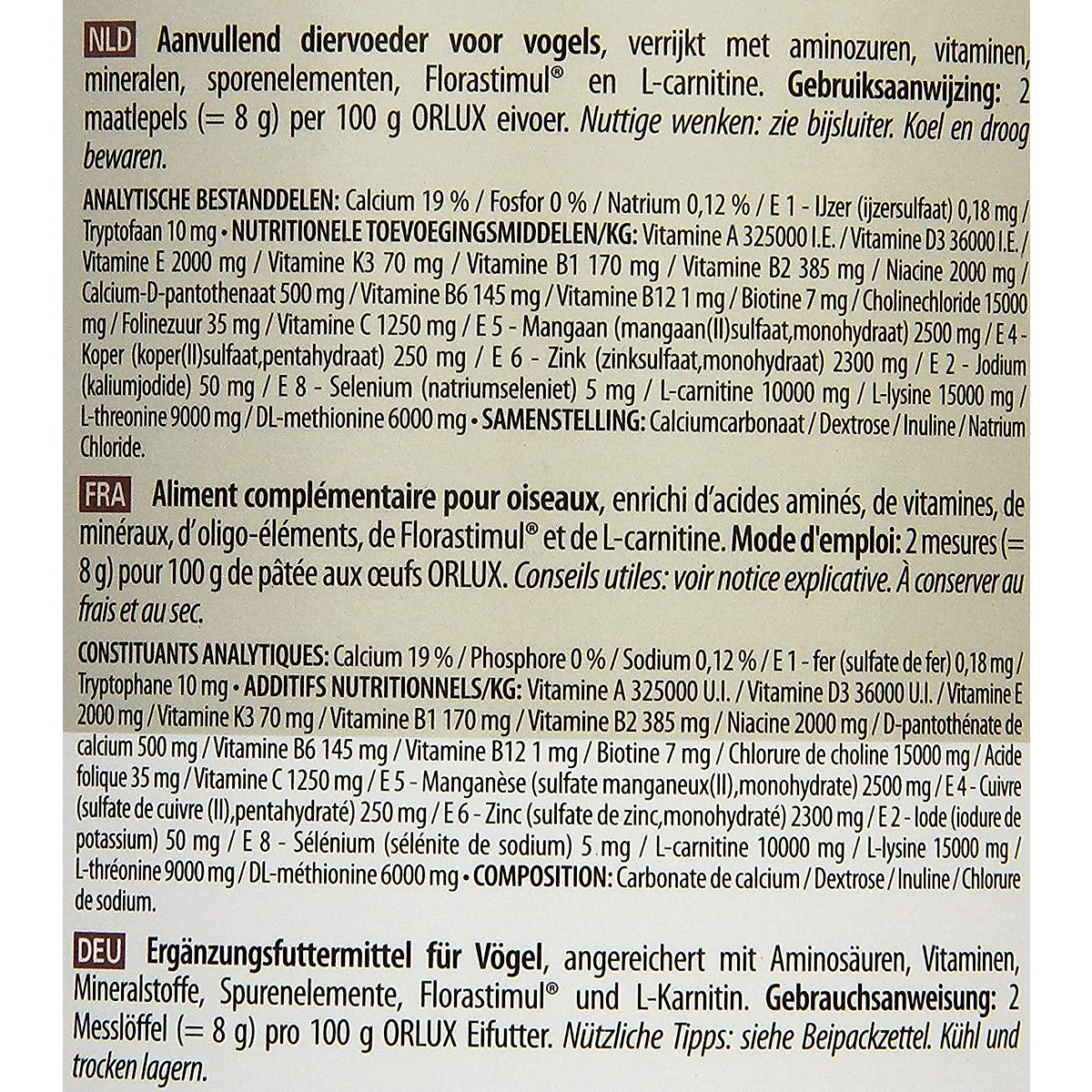 Oropharma - Complement Oiseaux - Opti Breed - 500 G