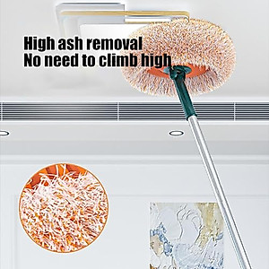 Broom Mop Rotatable Adjustable Cleaning Mop with 1 Velvet Mop Head Long Handle Telescoping Microfiber Dusts Mop Wet Dry Cleaning Mop for Hardwood Wall Car Cleaning Tools Apartment Home Essentials