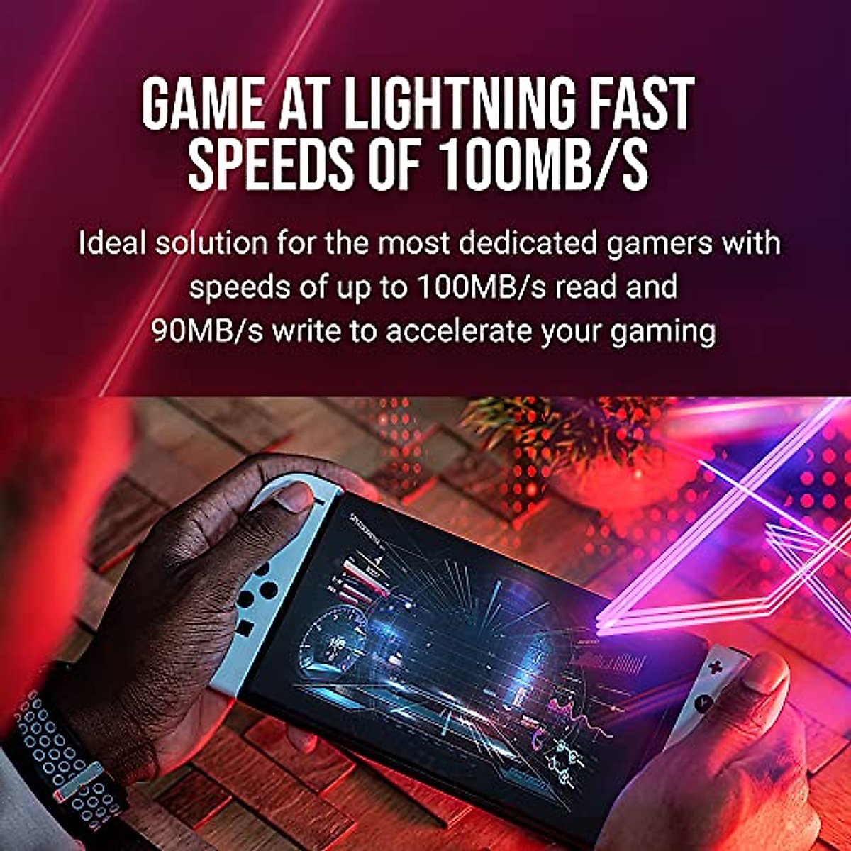 PNY XLR8 512GB Gaming Class 10 U3 V30 microSDXC Flash Memory Card - 100MB/s, Class 10, U3, V30, A2, 4K UHD, Full HD, UHS-I, micro SD