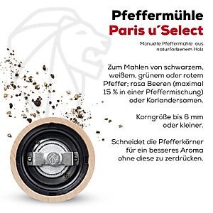Peugeot Paris u'Select Pepper Mill, 4.73in, Natural