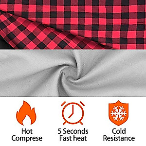Heated Sleeping Bag Liner,Travel and Camping Sheet, Pocket-Size, Lightweight, 100% Cotton Flannel Fabric, Special Metal Heating Plate with Maximum Power 9W, USB Interface (Red)