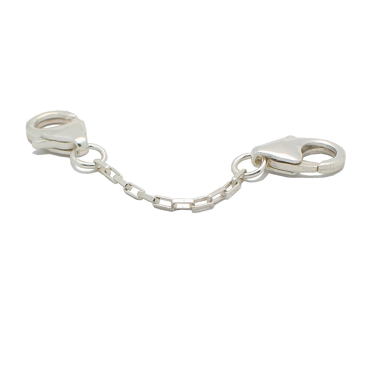 Made in Italy Ultra Durable | 925 Sterling Silver Extender Chain for Bracelets, Necklaces, Anklets, Key Chains | 2 Inches