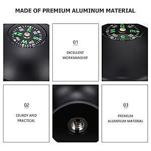 ifundom Trekking Pole Caps Universal Hiking Pole Caps Trekking Stick Tips with Compass for Walking Climbing Hiking Sticks Accessory