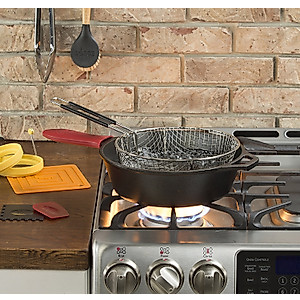 Lodge SCRAPERPK Durable Polycarbonate Pan Scrapers and ASHH41 Silicone Hot Handle Holder Bundle