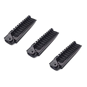 Aeyistry 3 Pcs Portable Travel Hair Comb Brush Foldable Massage Hair Comb Anti-static Hairdressing Tools Set(Black)