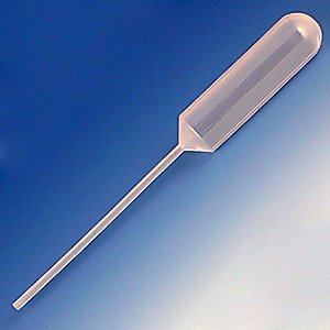 Globe Scientific 139040-250 LDPE Narrow Stem Transfer Pipet, Non-Sterile, Large Bulb, 155mm Length, 15.0mL Capacity (Box of 250)