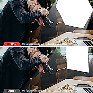 VICIALL HPUSN Softbox Lighting Kit 2x76x76cm Photography Continuous Lighting System Photo Studio Equipment with 2pcs E27 Socket 85W 5400K Bulbs for Filming Model Portrait Product Fashion Photography