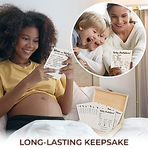 STOFINITY Baby Prediction Cards - Baby Shower Advice Cards for Parents To Be, Advice and Wishes Cards Baby Shower Game, Baby Predictions Box Guessing Activities Baby Shower Decorations (5x7)