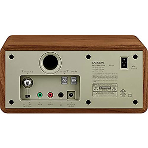 Sangean SG-116 Retro Wooden Cabinet Radio,Walnut-Silver