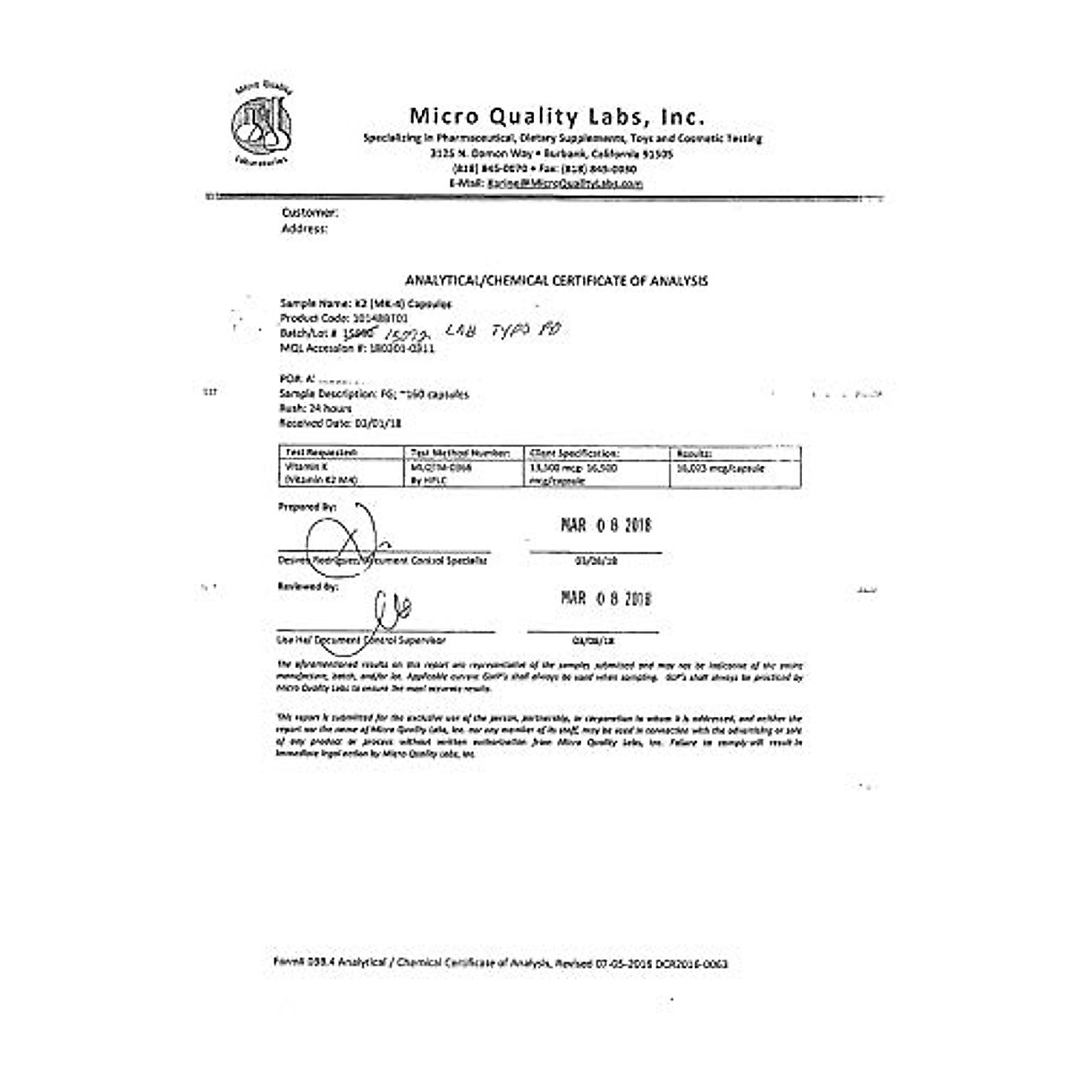 Relentless Improvement Vitamin K2 Mk4 Vegan Naturally-Derived 90 vegicapsules