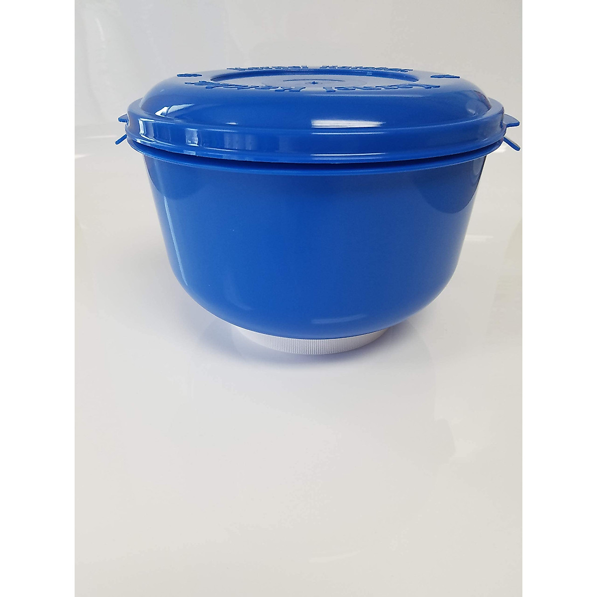 Kernel Catcher Popcorn Bowl-- Dentist Invented, Dishwasher Safe, Recycled Material (Blue)