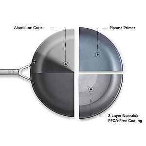 Misen Premium Nonstick Frying Pan 10 Inch - Premium Non Stick Pan - Non Stick Skillet for Meat, Vegetables, Eggs, and More - Tough, Long Lasting, Non Stick Coating for Easy Cooking and Quick Clean Up