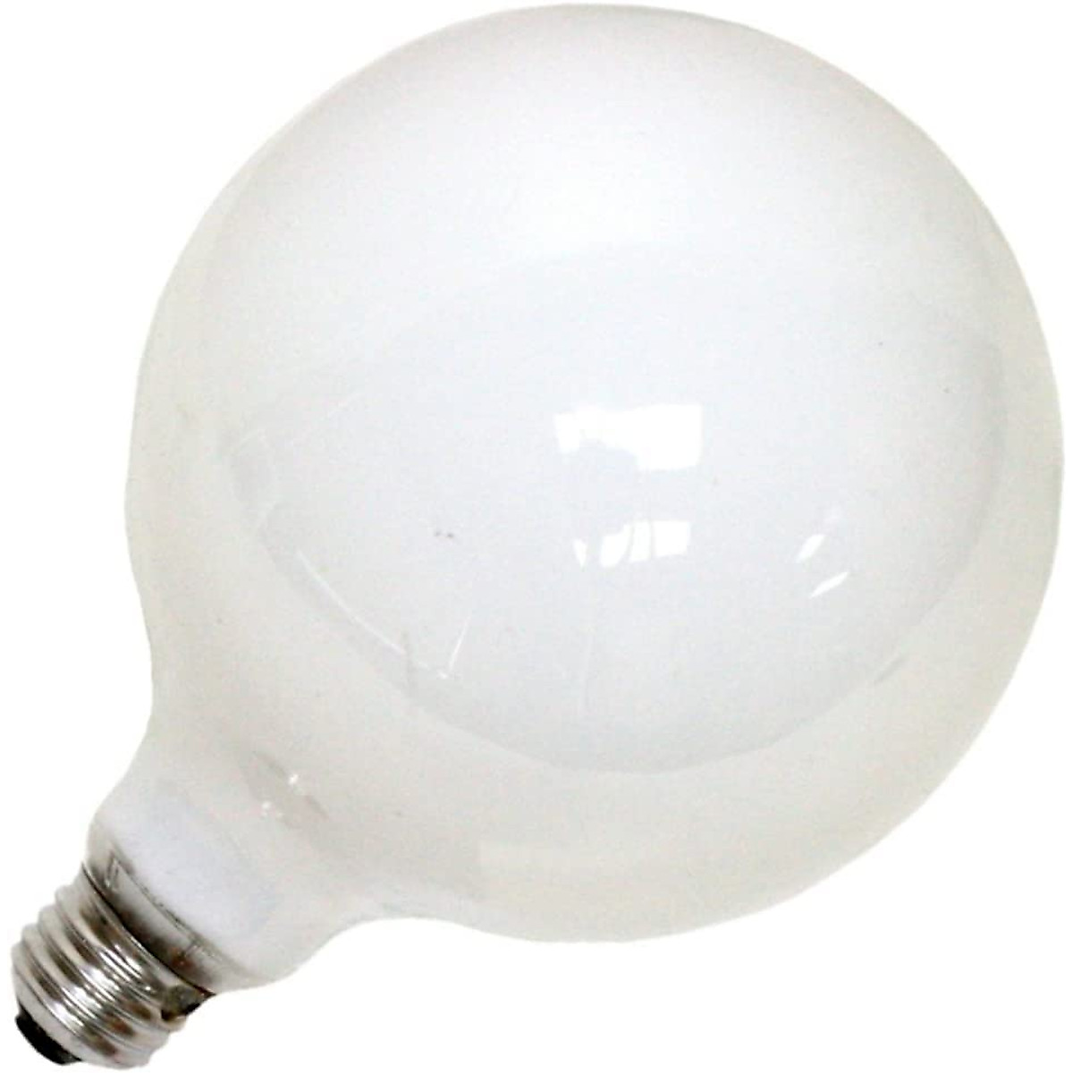 GE Soft White 49780 60-Watt, 660-Lumen G40 Soft White Bulb, 5-Inch Diameter with Medium Base, 2-Pack