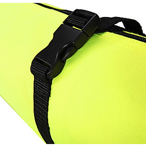 BRUBAKER XC Touring Cross-Country Ski Bag for 1 Pair of Skis and 1 Pair of Poles - Neon Yellow/Black - 76 7/8 Inches /195 Cm