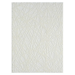 LUXE WEAVERS Jasper Collection 689 Cream 8x10 Modern Abstract Area Rug