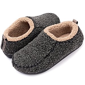 RockDove Men's Nomad Slipper with Memory Foam, Size 8-9 US Men, Black