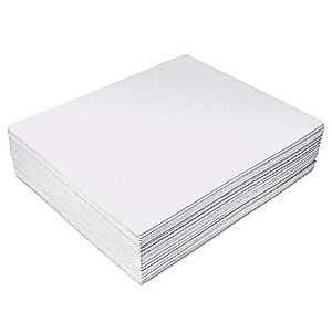 White EVA Foam Sheets, 30 Pack, 2mm Thick, 9 x 12 Inch, by Better Office Products, White Color, for Arts and Crafts, 30 Sheets Bulk Pack