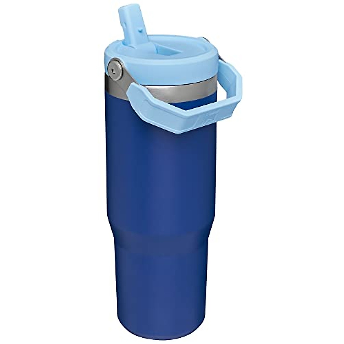 Stanley IceFlow Stainless Steel Tumbler with Straw - Vacuum Insulated Water Bottle for Home, Office or Car - Reusable Cup with Straw Leakproof Flip - Cold for 12 Hours or Iced for 2 Days (Lapis)