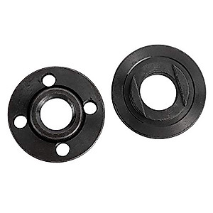 WerkWeit Grinder Angle Spanner Wrench Flange Nut Kit, 1PCS Angle Grinder Flange Wrench and 6PCS Flange Nuts, Compatible with Dewalt Bosch Black Decker Ryobi Makita(4.5" 5" 5/8-11)