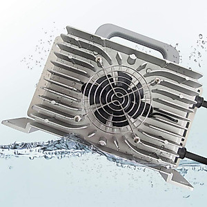 Abakoo 48V 15A RXV Golf Cart Battery Charger for Ez-Go EZgo TXT, with RXV Plug 3 Prong Connector, IP67 Waterproof