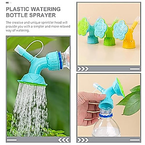Didiseaon Watering Can Flower Heads 3pcs Water Sprinkler Nozzle Gardening Sprayer Beverage Bottle Watering Tool for Plant Cultivation Potted Flowers Bonsai