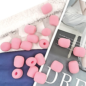 20 Pack Lapel Headset Microphone Windscreen, SourceTon Microphone Sponge Foam Cover Mini Size Lavalier Microphone Use for Cover Microphone Noise Reduction Shield Protection