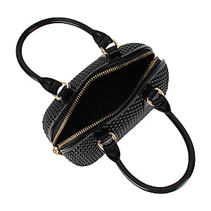 Danse Jupe Women Mini PVC Jelly Zip-Around Top Handle Bag Dome Satchel Chain Crossbody Bag