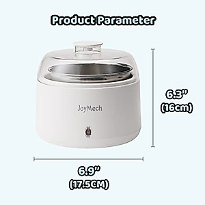 JoyMech Yogurt Maker, Compact Greek Yogurt Maker Machine with Constant Temperature Control, Stainless Steel Container, 1 Quart for Home Organic Yogurt