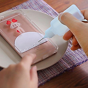 Bantoye 10 Pcs Needle Tip Glue Bottle Applicator DIY Quilling Tool Precision Tip Glue Plastic Liquid Dropper Bottles (30 ml)