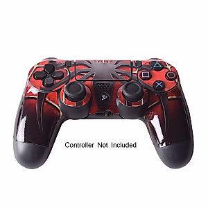 GameXcel Skins Compatible with PS4 Controller - Stickers Compatible with Playstation Dualshock 4 - Decals Cover Skin Accessories Compatible with PS4 Slim Controllers - Widow Spider