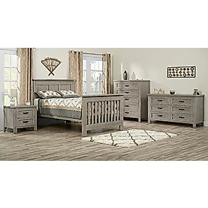 Soho Baby 47088560 Hanover Crib to Full-Size Bed Conversion Kit, Wire Brush Oak Gray Finish, GreenGuard Gold Certified